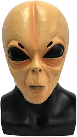 Amazon.com: Yestic Full Head Alien Mask, Creepy Alien Mask, Halloween ...