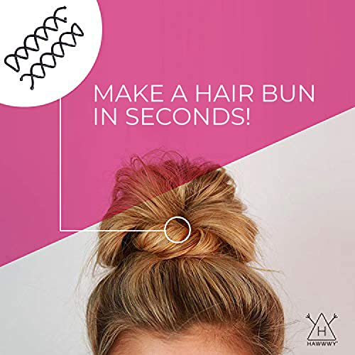 Hawwwy Spiral Spin Pins – 4 Pack Premium Black Spin Pins | Easy & Fast ...