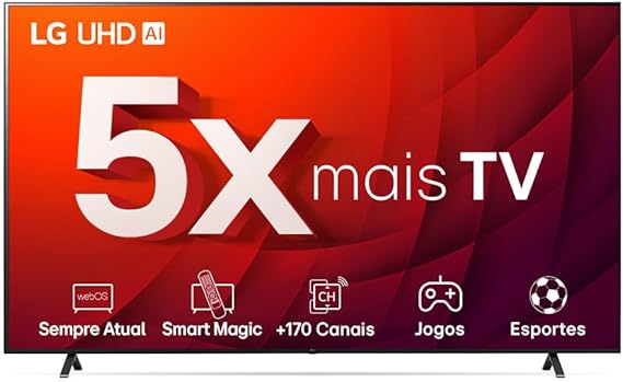 Smart TV LG 65" 4K UHD ThinQ AI 65UR8750PSA | Amazon.com.br