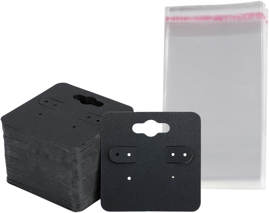 Amazon.com: ccHuDE 100Pcs 6 Holes Earring Cards Small Hanging Earring ...