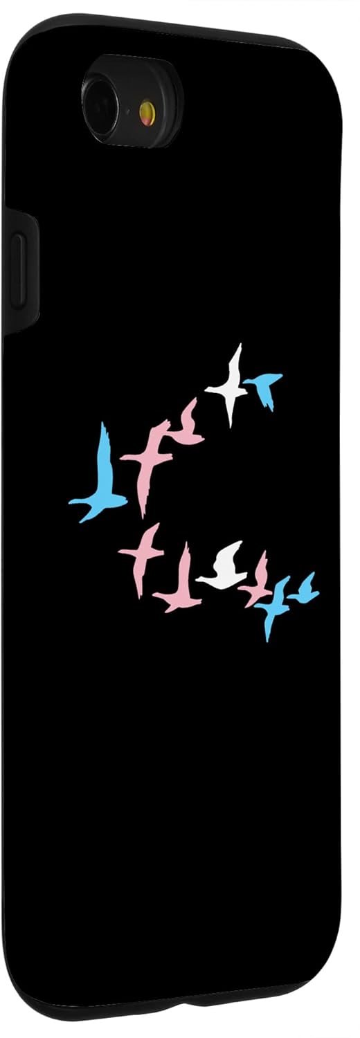 Funda para iPhone SE (2020) 7 8 Sutil Transgénero Gay Bird Orgullo Gay ...