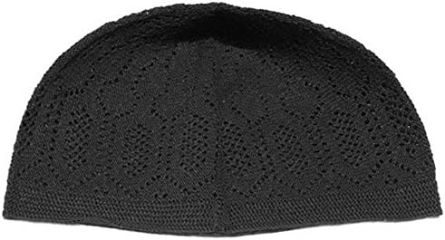 JAZZEEL Men's Turkish Muslim Islamic Prayer Cap, A Classic Kufi Hat ...