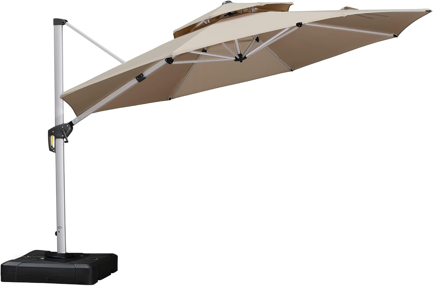 PURPLE LEAF Garden Cantilever Parasol, Large Rectangular Overhanging ...