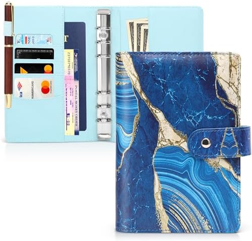 Amazon.com : Toplive A6 Refillable Notebook Binder PU Leather 6 Ring ...