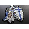 Amazon.com: Blue Knight Kneeling Knight Patch, Large Christian Back ...