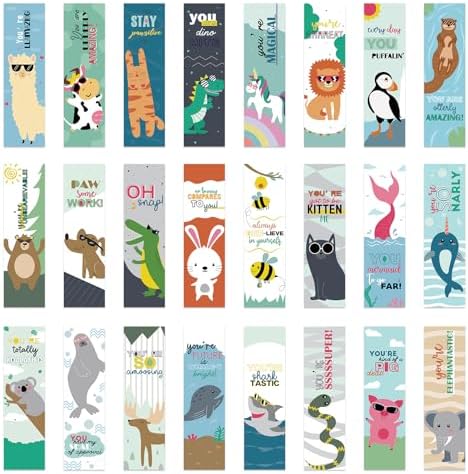 Amazon.com: Snarky Bookmarks / 24 Motivational Bookmarks Set / 2" x 6 ...
