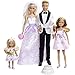 Amazon.com: Barbie Wedding Set with Bride and Groom Dolls, Stacie ...