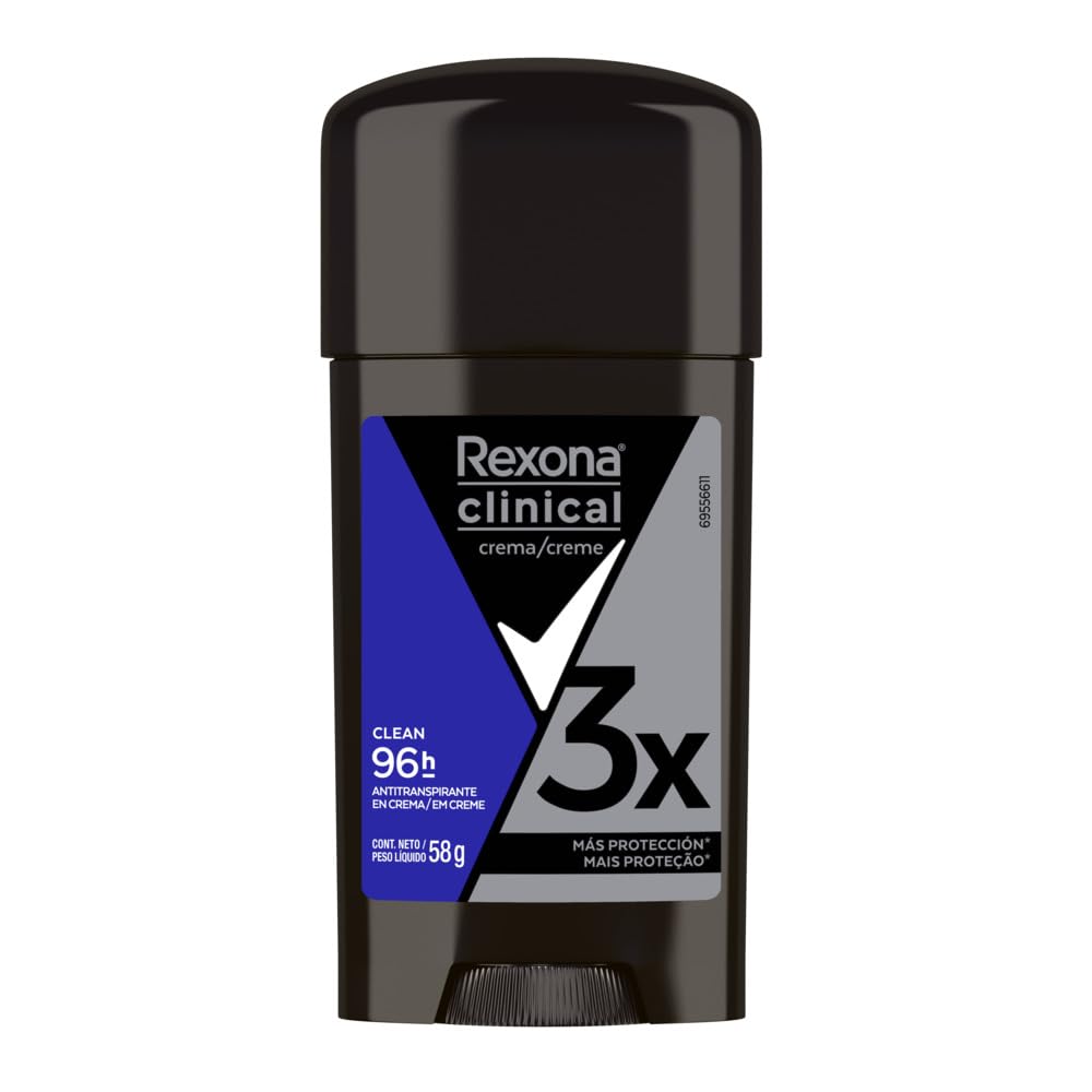 Rexona Clinical Antitranspirante Creme Clean 58G | Amazon.com.br