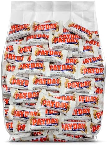 Amazon.com : PayDay Fun Size Candy Bars - 40 Individually Wrapped Candy ...