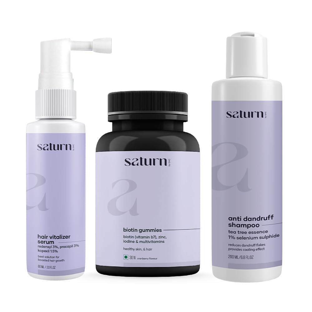 Saturn by GHC Hair Care Kit for Biotin Hair Gummies-30 Gummies ...