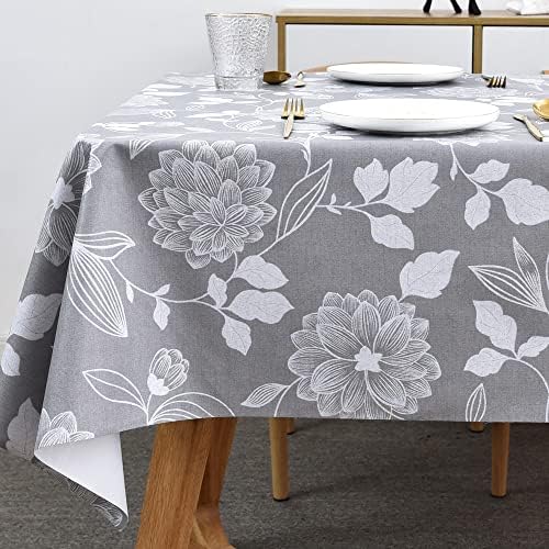 A2ZWORLD Transparent Rectangular PVC Table Cloth, Protective Waterproof ...