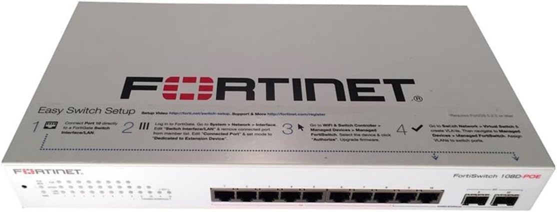 Amazon.com: Fortinet FortiSwitch FS-108D-POE 8-Port PoE Ethernet Switch ...