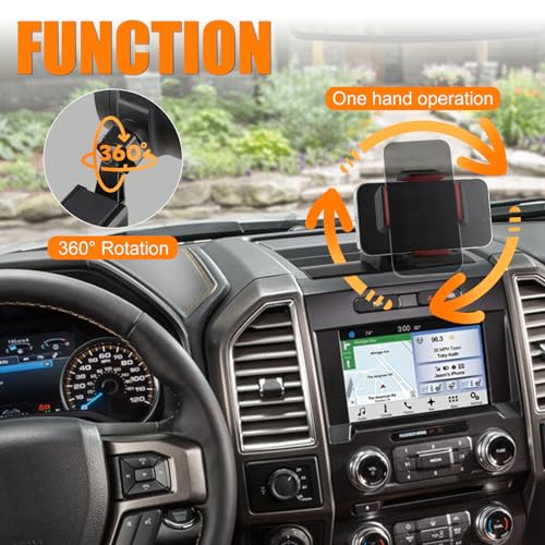 Snapklik.com : iFunyLED Car Dashboard Ford F150 Phone Mount 2015 2016 ...