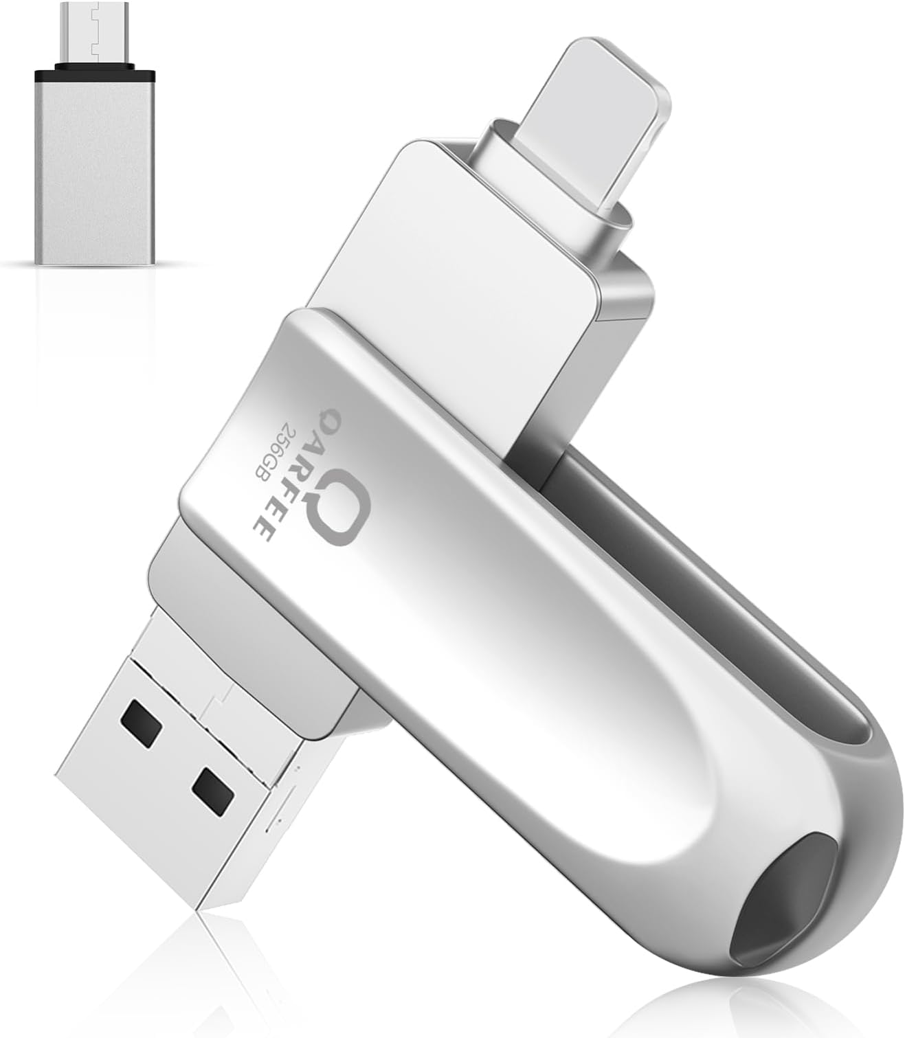 Amazon.co.jp: 【アプリ不要】4in1 iPhone対応 USBメモリ 128GB iPad対応 usbメモリー USB3.0 ...