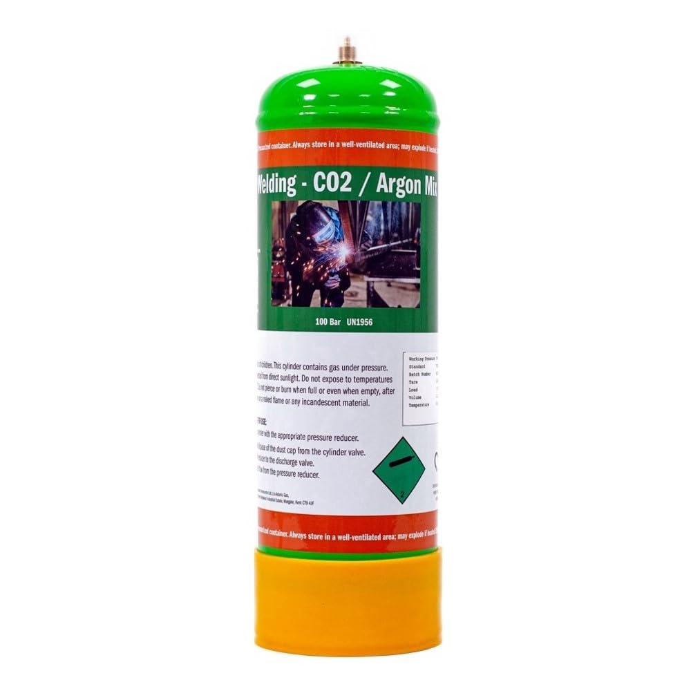 Argon CO2 Disposable Gas Bottle 100% Pure 80/20% Mix MIG TIG Welding 2 ...