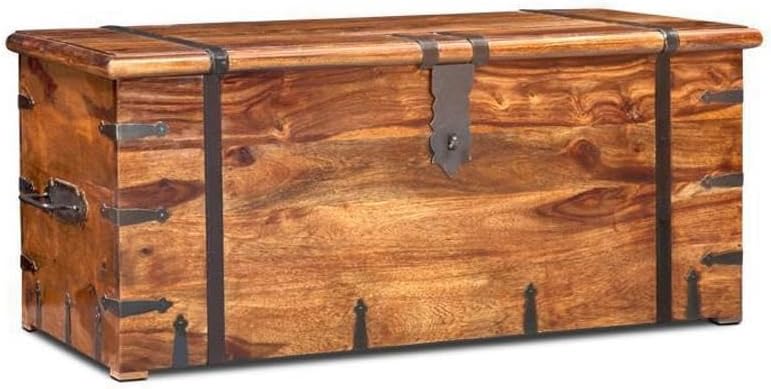 Sakshi Wood Furniture Solid Wood Sheesham Wood Trunk Box Sandook ...