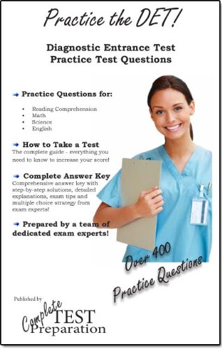 Practice the DET: Diagnostic Entrance Test Study Guide and Practice ...