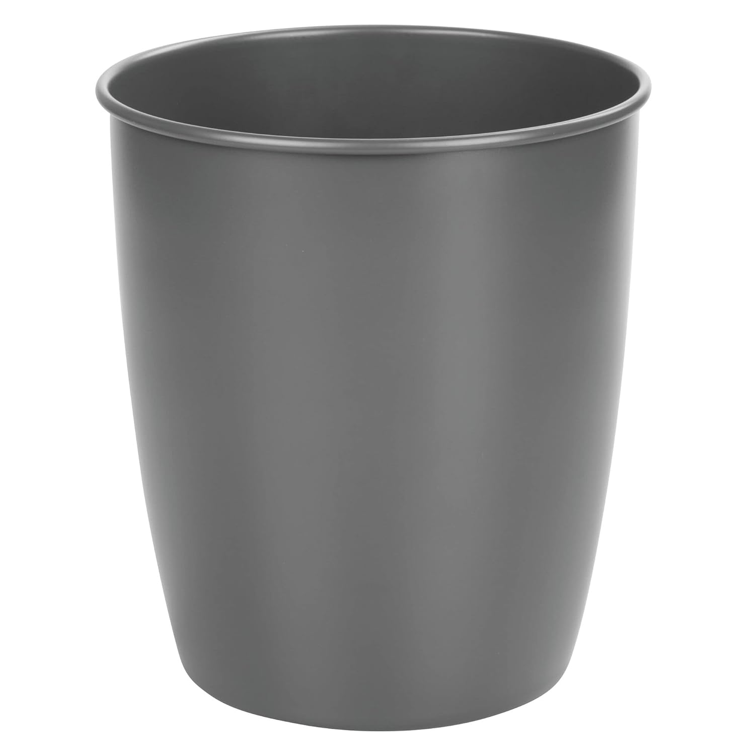 Amazon.com: mDesign Small Steel Round Trash Can Bucket - 1.5 Gallon ...