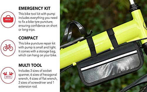 HXHYQKP Portable Bike Repair Kit Saddle Bag, Bike Tire Repair Tool Kit ...