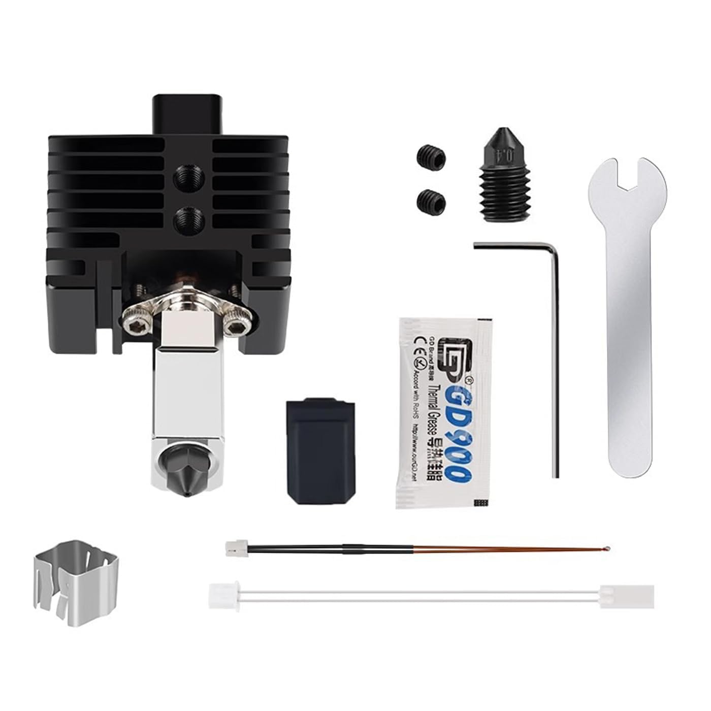 Amazon.com: RugooSpink Hot End Kit for Bambu Lab P1P/P1S 3D Printer ...