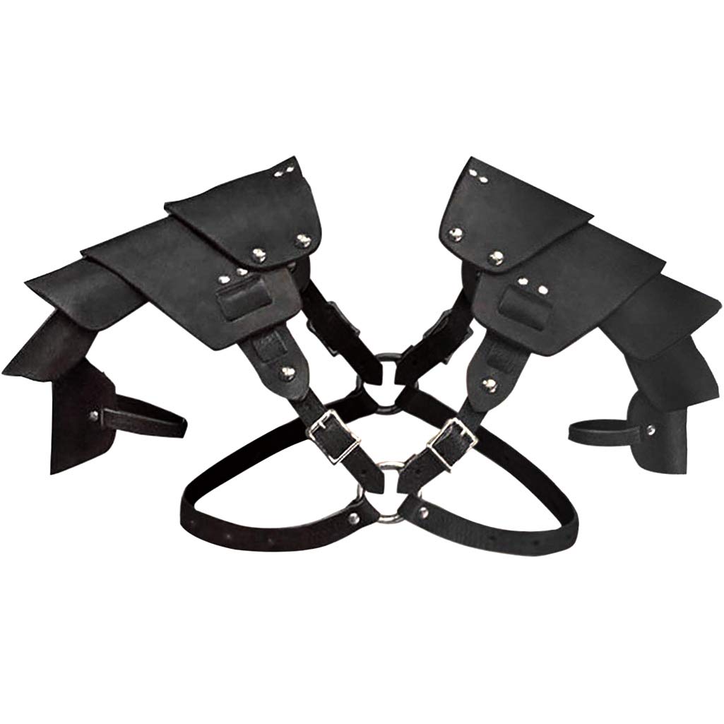 Buy Medieval Faux Leather Shoulder Armor Shoulder Armor SCA LARP sman ...