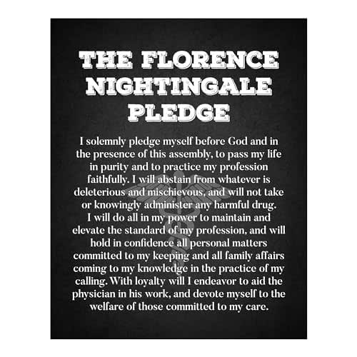 Amazon.com: The Florence Nightingale Pledge - Inspirational Wall Art ...
