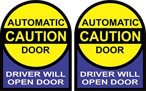 Amazon.com: StickerTalk Driver Will Open Automatic Door Vinyl Stickers ...