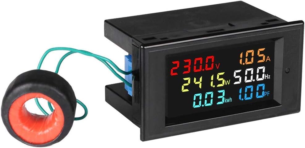 Quick Sense AC 5KW 20Amp Digital Energy Meter with Blue Back Light ...