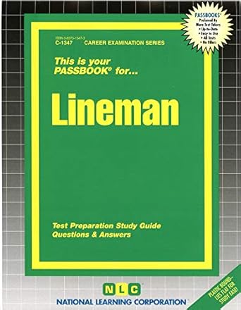 Lineman (Career Examination Series): National Learning Corporation ...