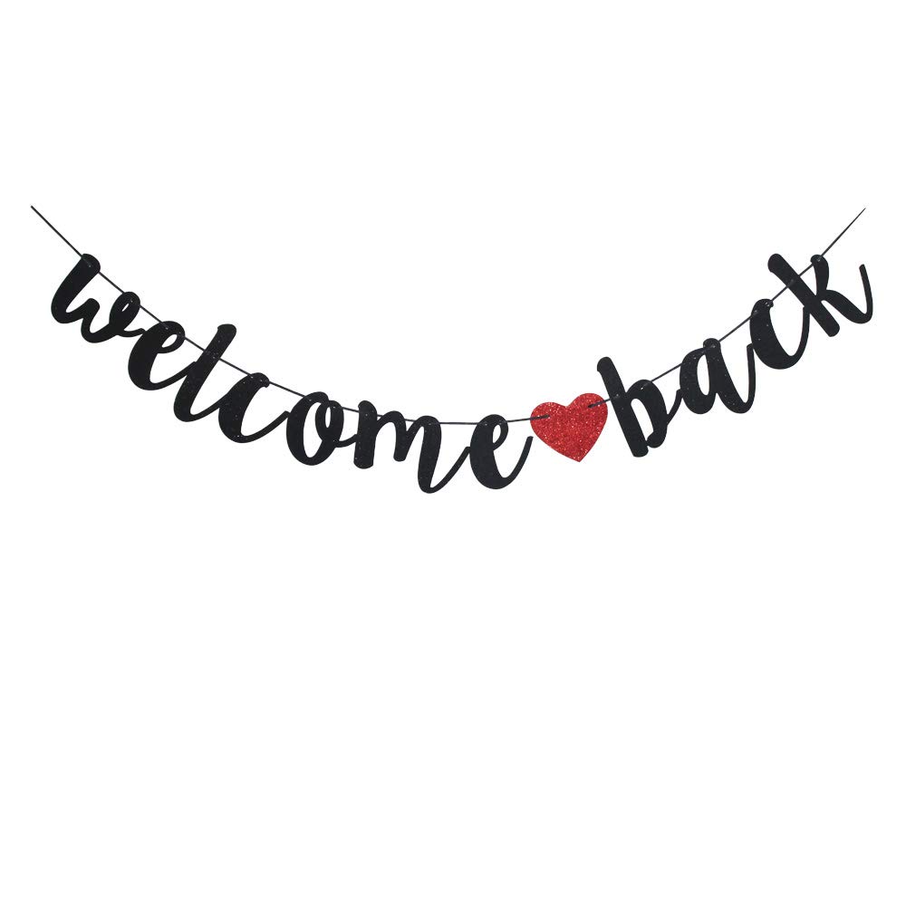 Amazon.com: Welcome Back Black Vintage Banner for First Day of School ...