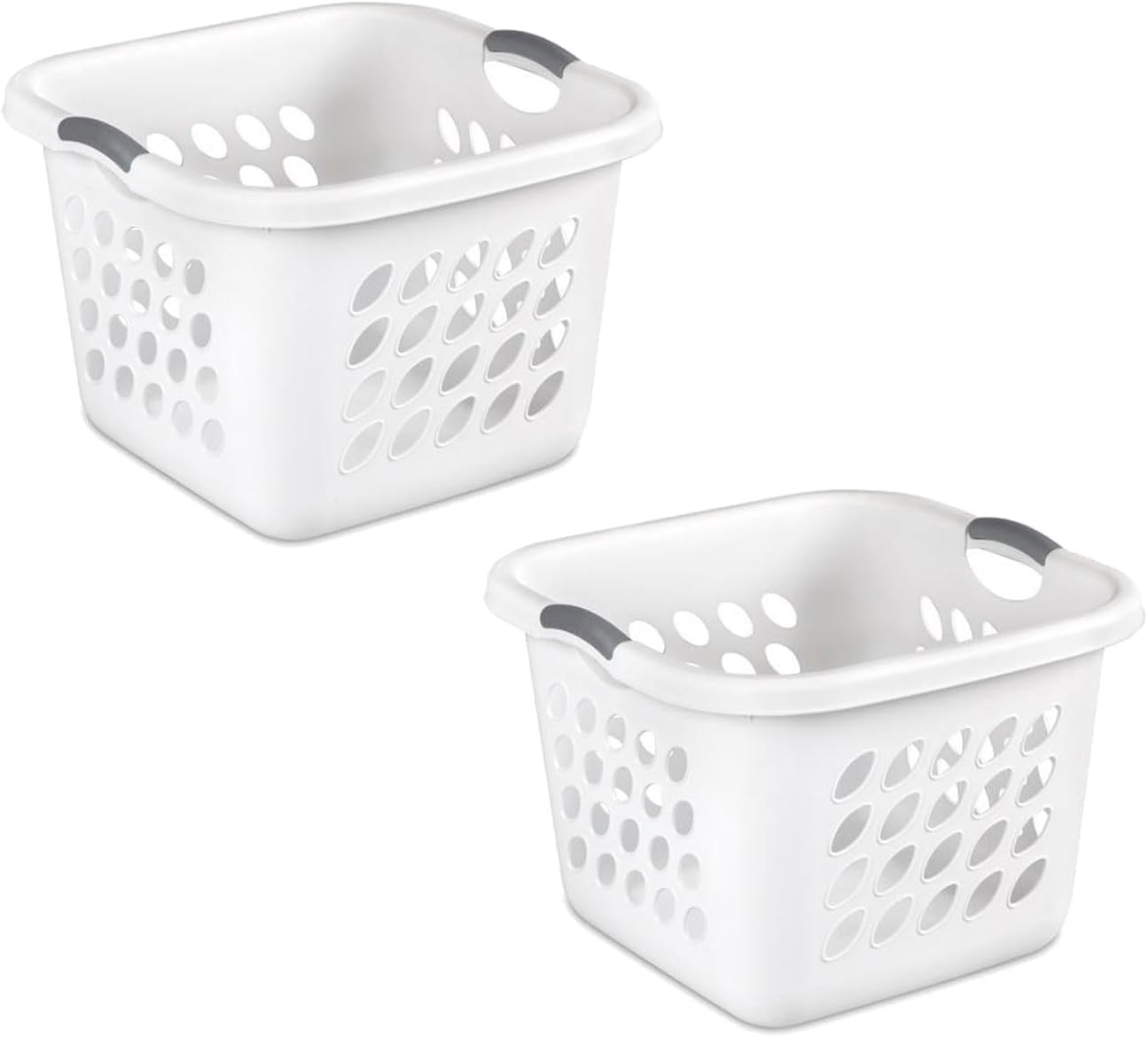 Amazon.com: SEDLAV Plastic Laundry Basket, White, Flexible Hamper ...