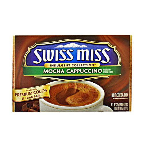 Amazon.com : Swiss Miss, Mocha Cappuccino Hot Cocoa, 8 Count Box (Pack ...