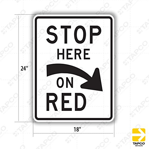 Tapco R10-6AR Diamond Grade Cubed Rectangular Lane Control Sign, Legend ...