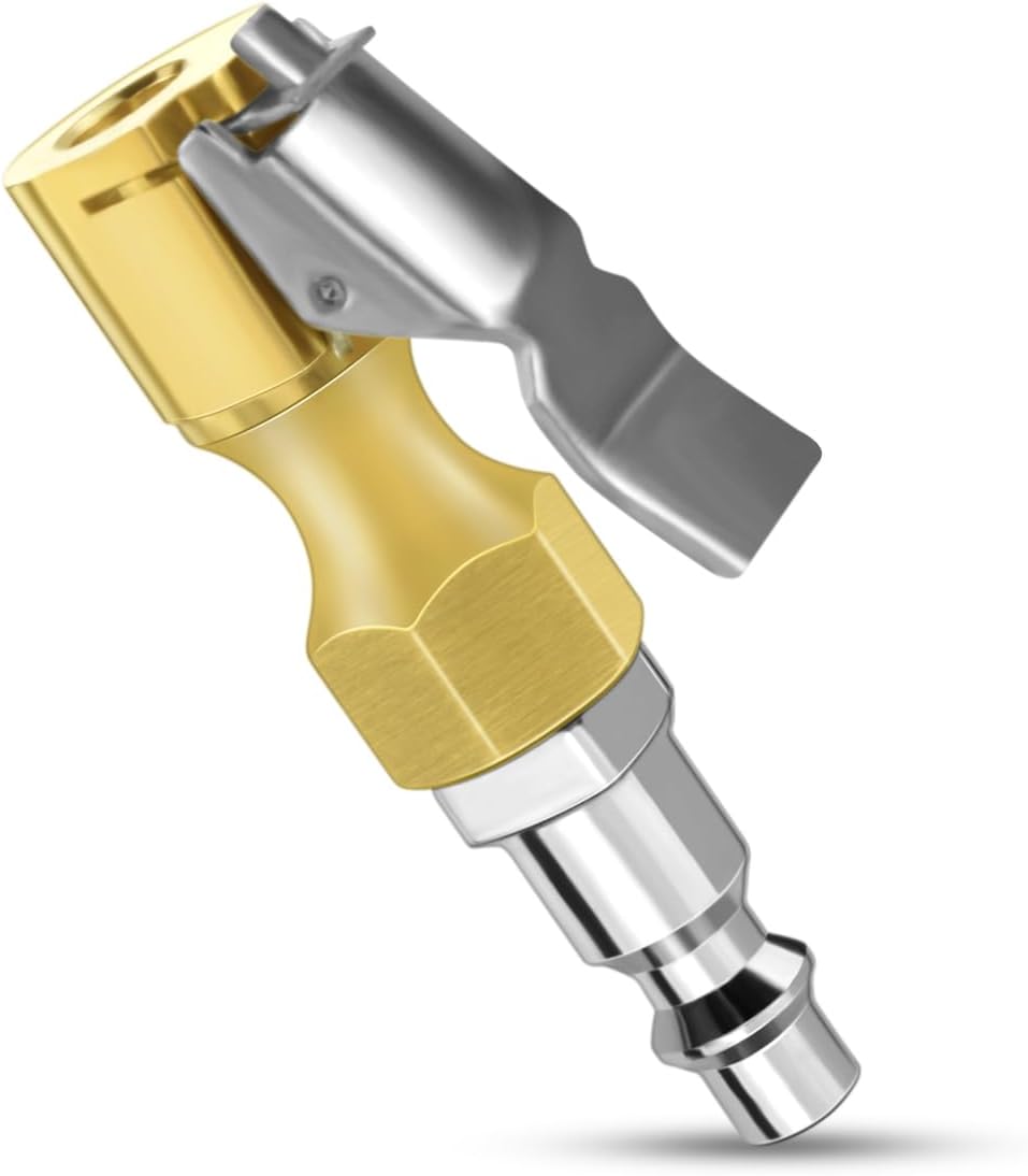 Amazon.com: Air Chuck with Clip Tire Inflator Compressor with Clip ...