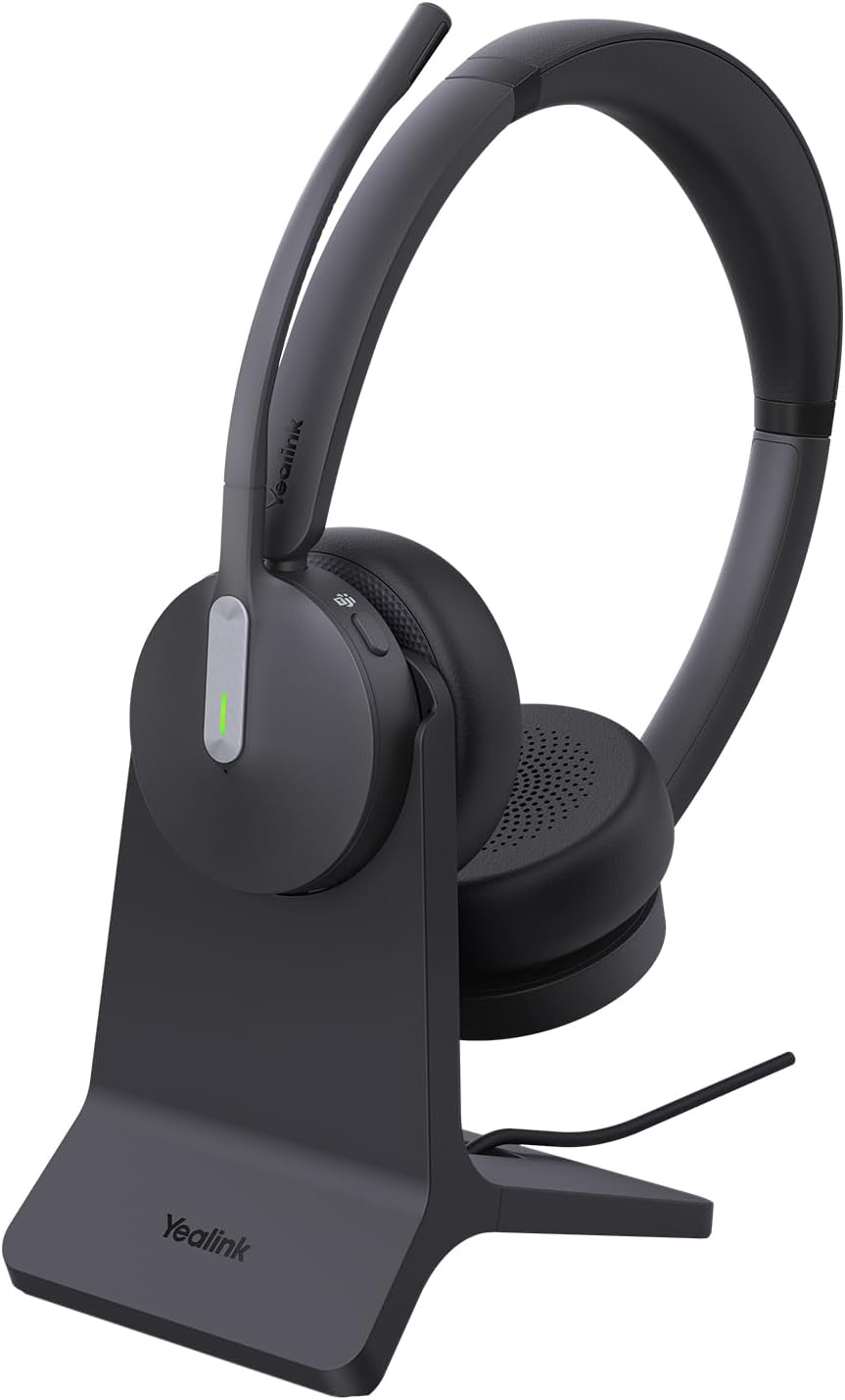 Amazon.com: Yealink BH70 Dual Wireless Headset with Charging Stand ...