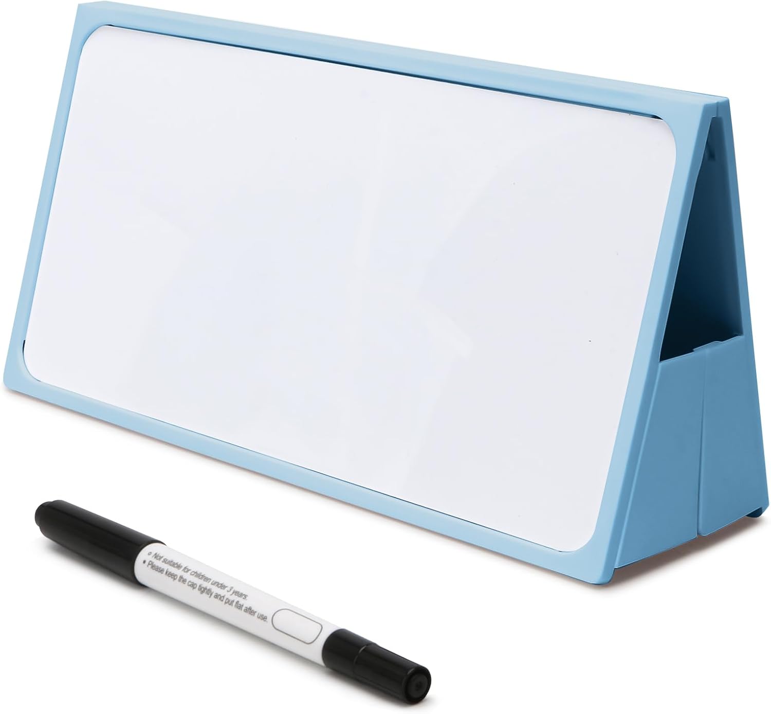 Amazon.com : Mini Desktop Double-Side Dry Erase Board, Foldable Double ...