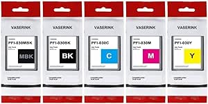 Amazon.com: PFI-030 Ink Cartridge 55-ml (5Pcs, Matte Black,Black Cyan Magenta Yellow) Compatible ...