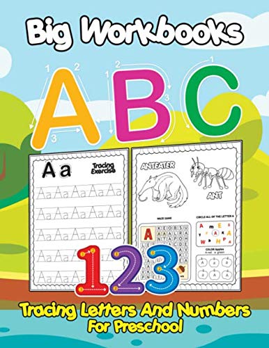 Buy Big Workbooks Tracing Letters And Numbers For Preschool: 108 Pages ...