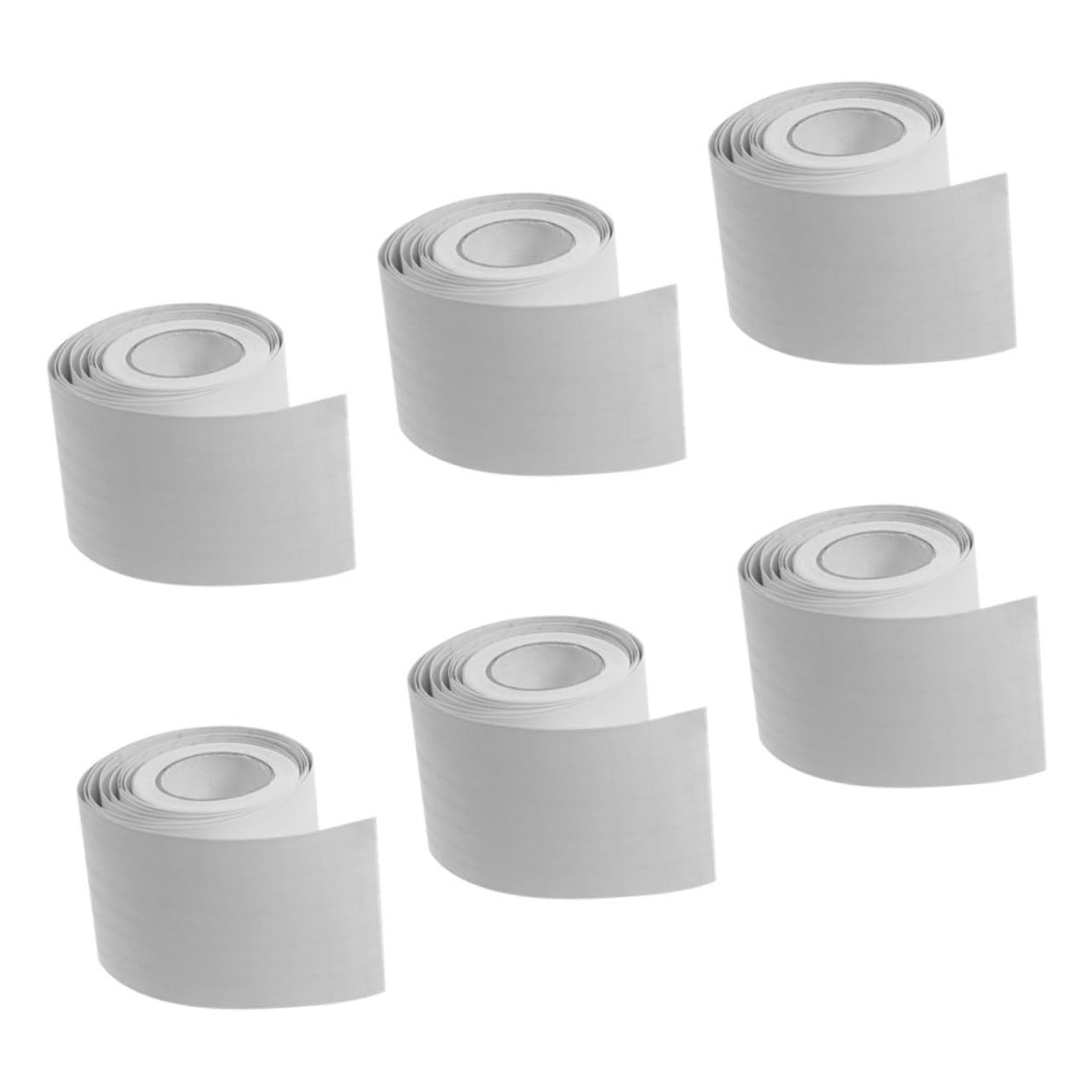 Buy 6 Rolls Self-Adhesive Baseboard Wall Plastic Skirting Board Molding ...