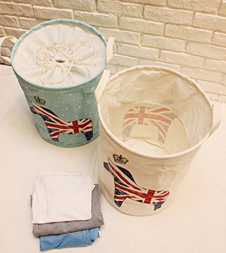 Generic 11 : 20 design 40*35CM Cotton Linen laundry basket waterproof ...