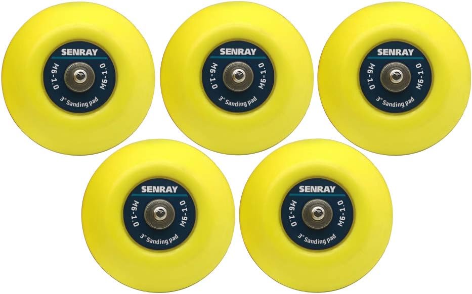 Amazon.com: Valianto 5Pcs 3-Inch Hook and Loop Backing Pad Sanding Pads ...