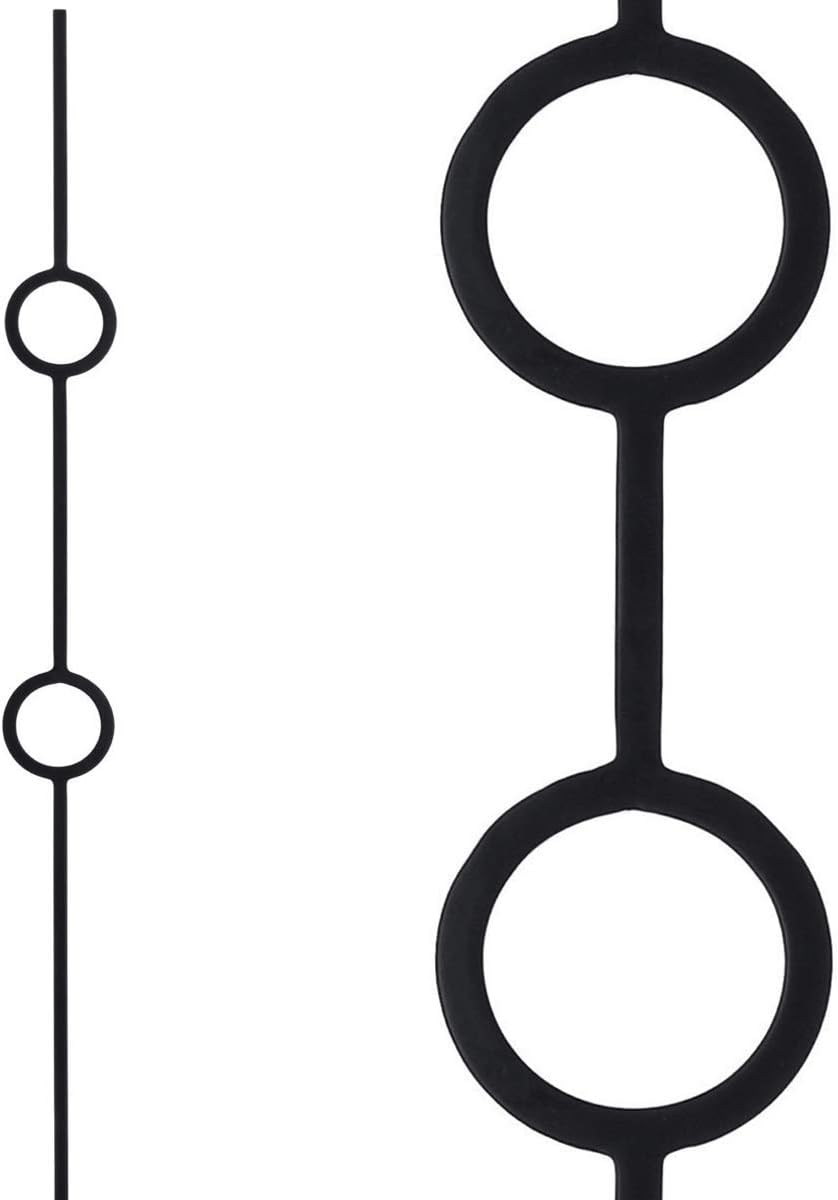 Contemporary Two Ring Stair Iron Balusters (Contractor Pack of 10 ...