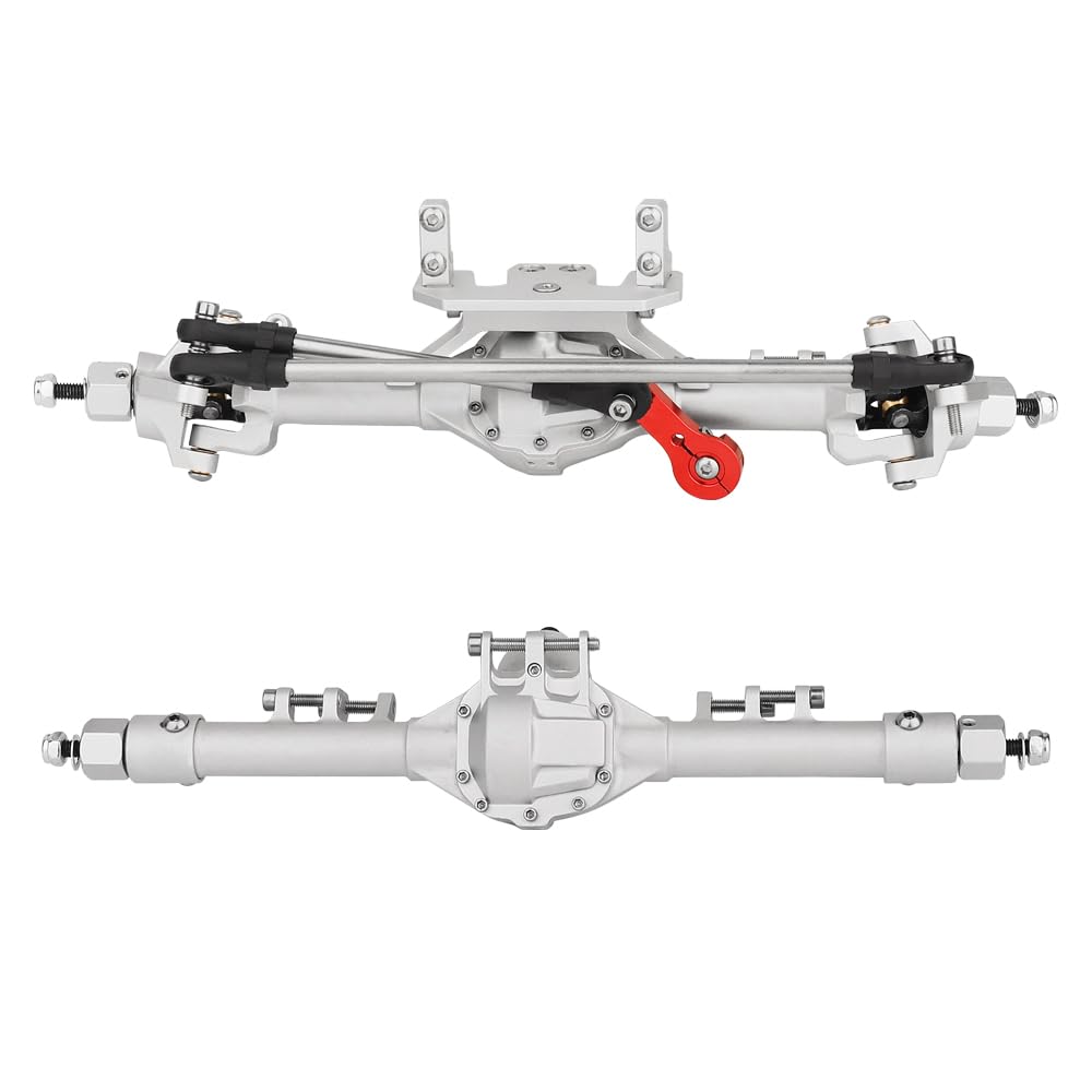 Amazon.com: Pothyes Aluminum Front & Rear Axles CNC Complete Axle Set ...