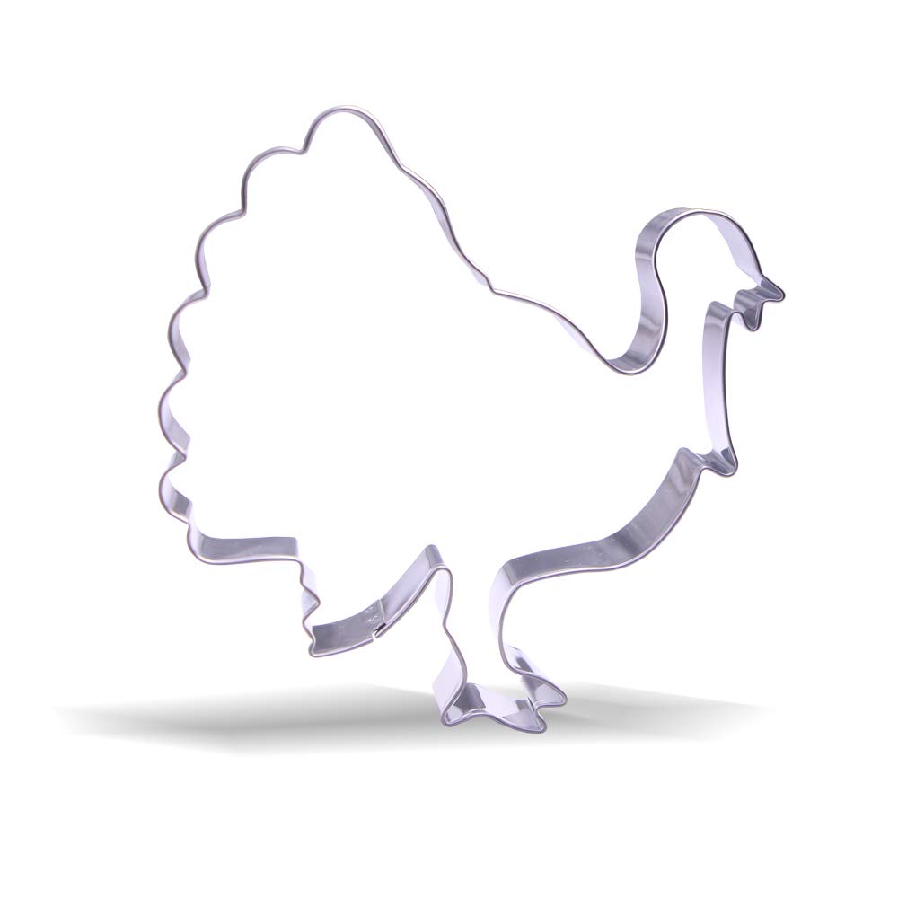 Amazon.com: 4.5 inch Large Turkey Cookie Cutter - Stainless Steel: Home ...