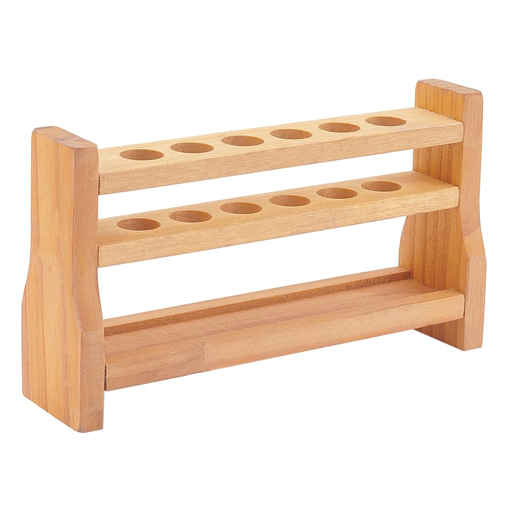 OLYCRAFT 6 Holes Wooden Test Tube Rack 10ML Test Tube Display Stands ...