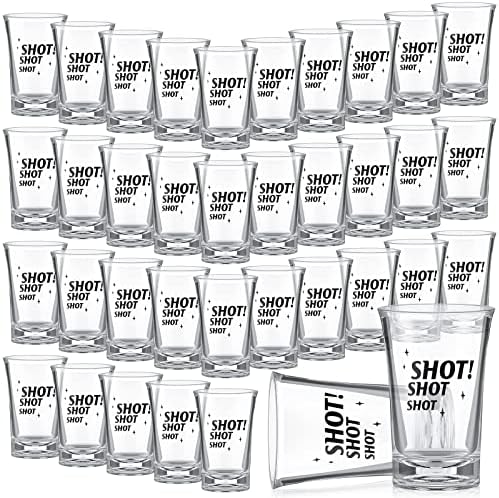 Amazon.com: Eaasty 85 Pieces Unbreakable Shot Glasses Bulk, 1.4 oz ...