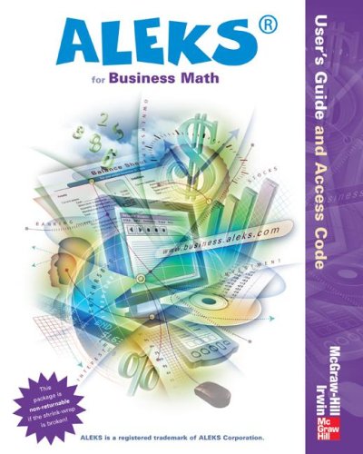 ALEKS-Bus Math Users Guide: ALEKS Corporation: 9780072835014: Amazon ...