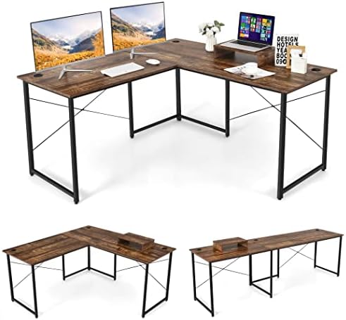 Tribesigns 200cm Double Computer Desk, Extra Long 2 Person Desk ...