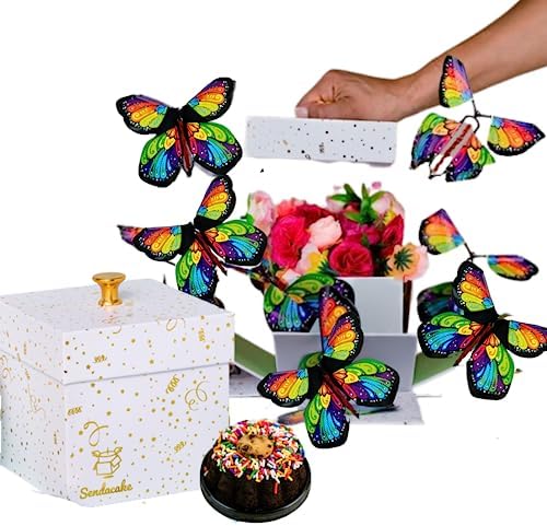 Amazon.com : Send A Cake Celebration Explosion Box, with Flying ...