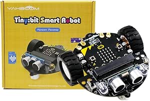 Amazon.com: Yahboom Microbit BBC Smart Robot Car Kit for Kids STEM ...